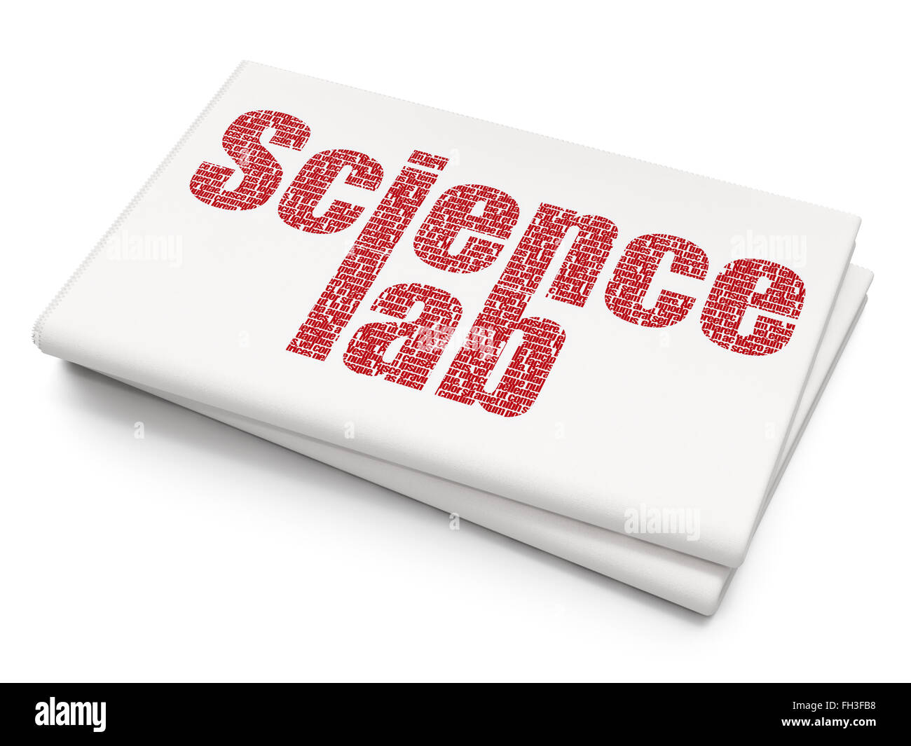 Science concept: Science Lab on Blank Newspaper background Stock Photo ...