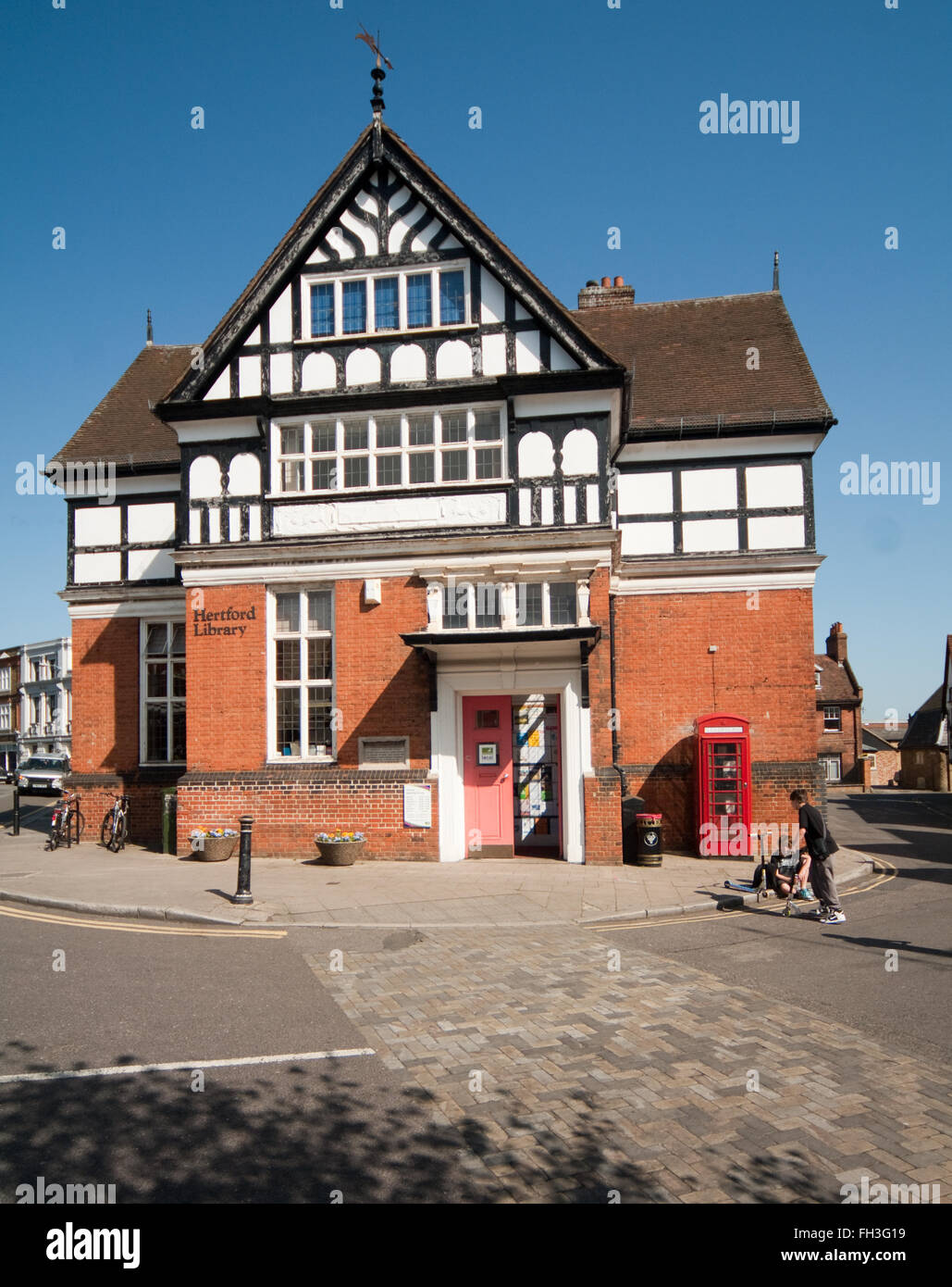 Hertford, Hertfordshire Library, England Stock Photo - Alamy