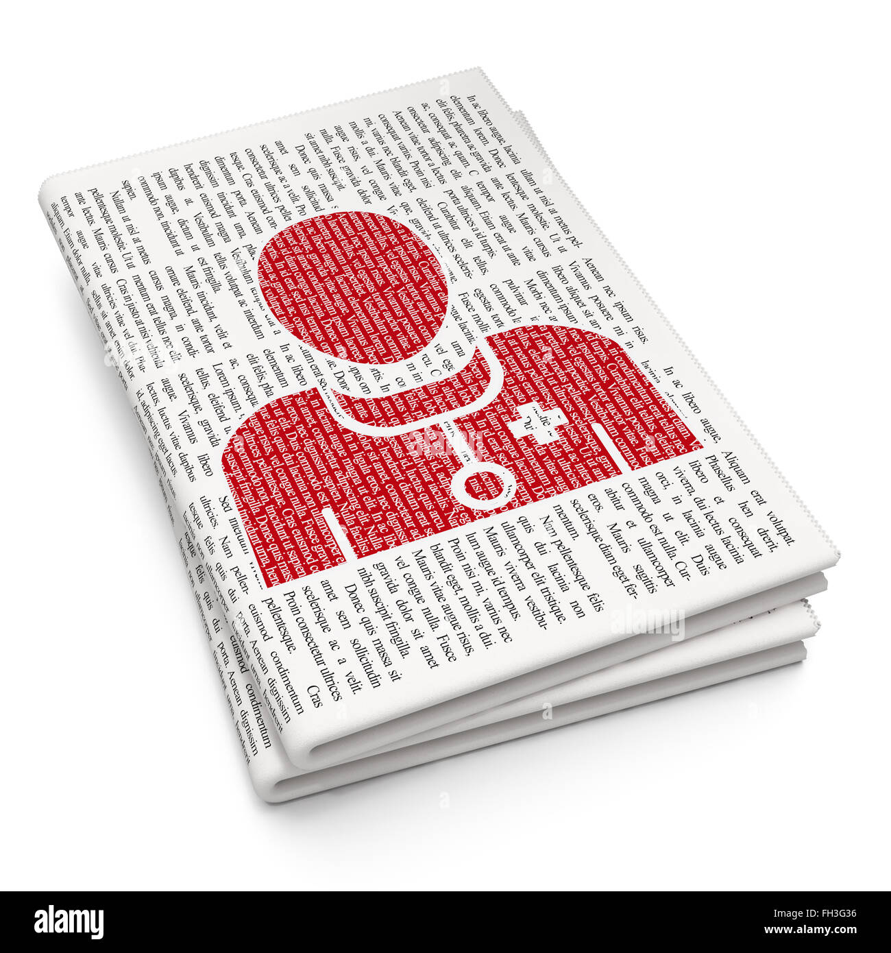 Health concept: Doctor on Newspaper background Stock Photo - Alamy