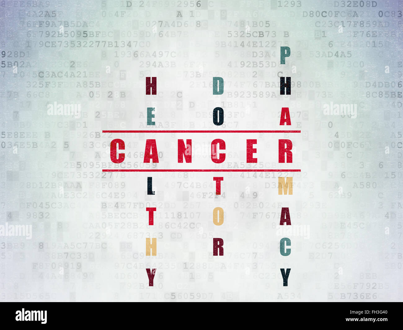 Healthcare concept: Cancer in Crossword Puzzle Stock Photo - Alamy