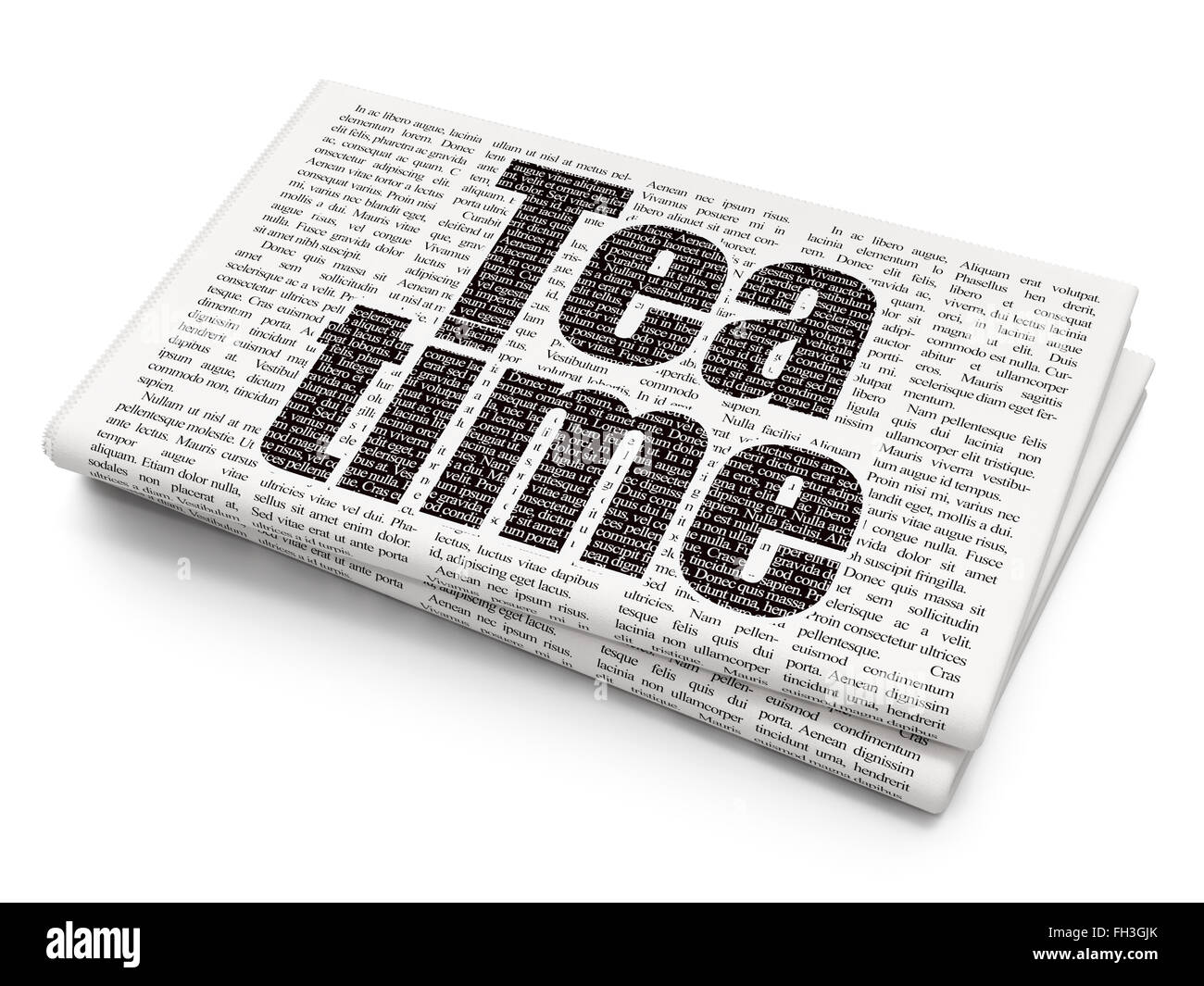 Time concept: Tea Time on Newspaper background Stock Photo - Alamy