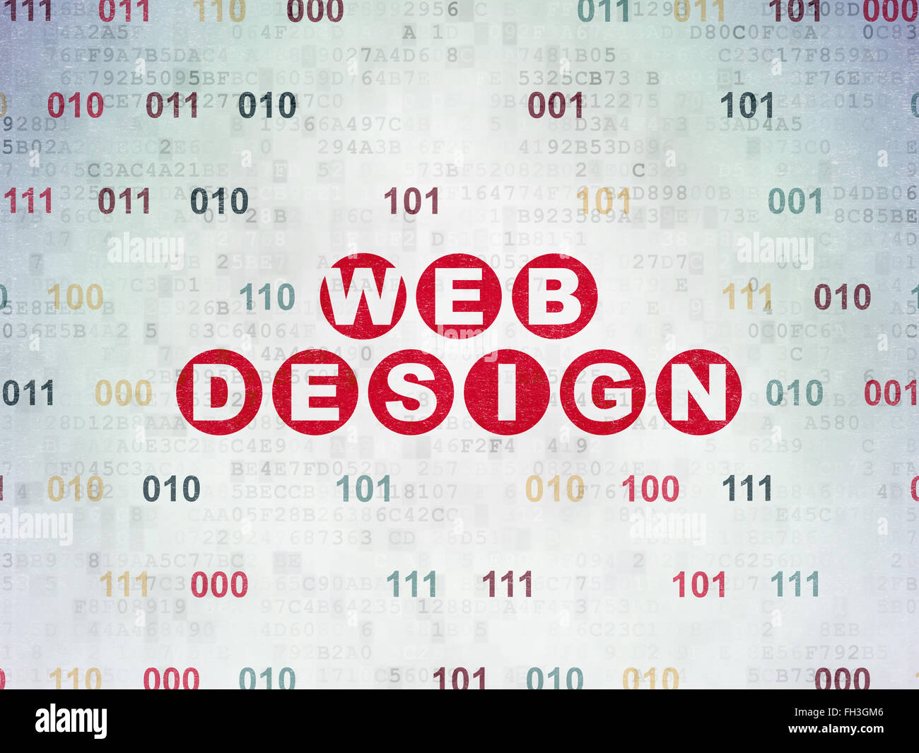 Web design concept: Web Design on Digital Paper background Stock Photo - Alamy