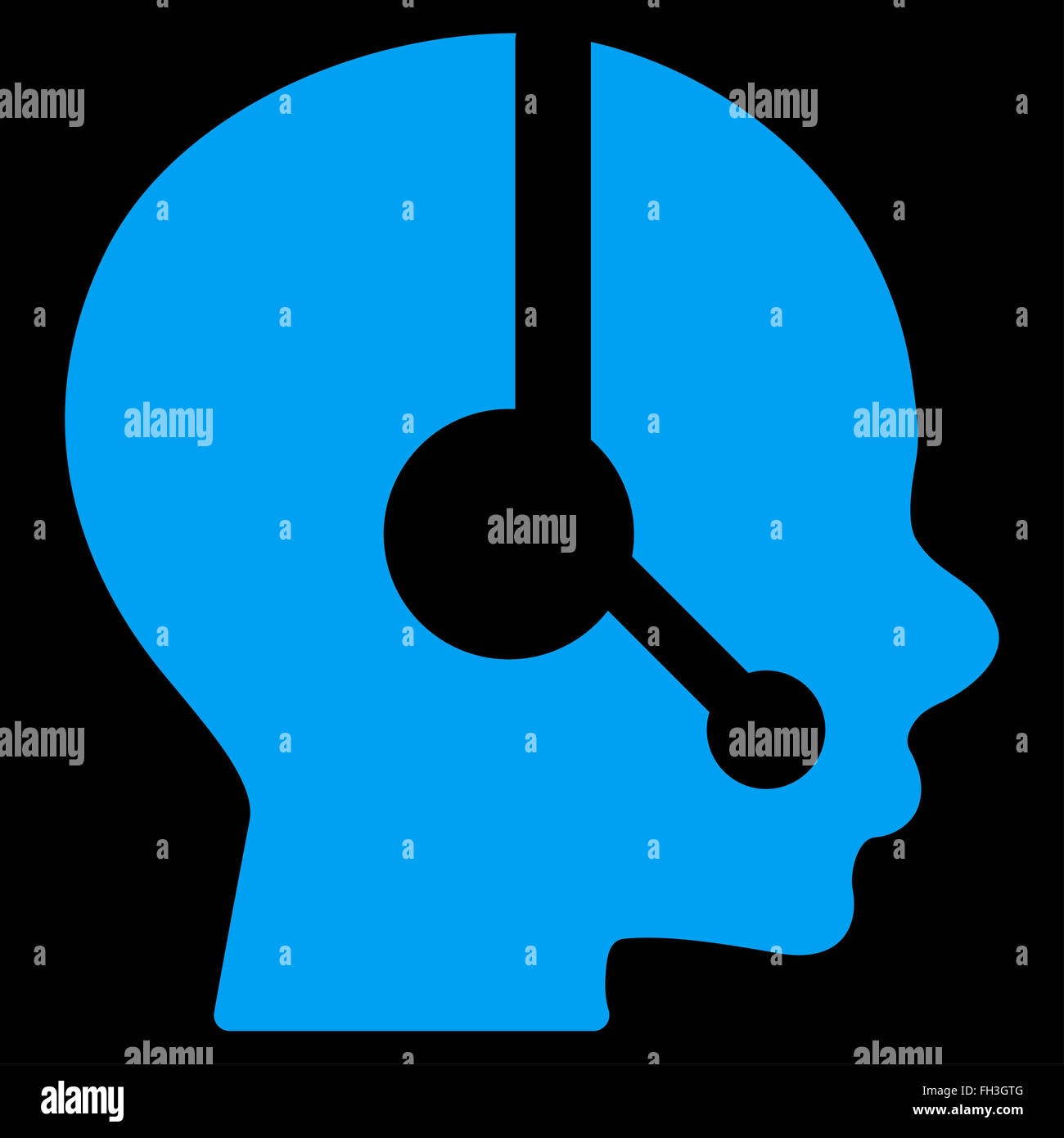 Operator Flat Icon Stock Photo - Alamy