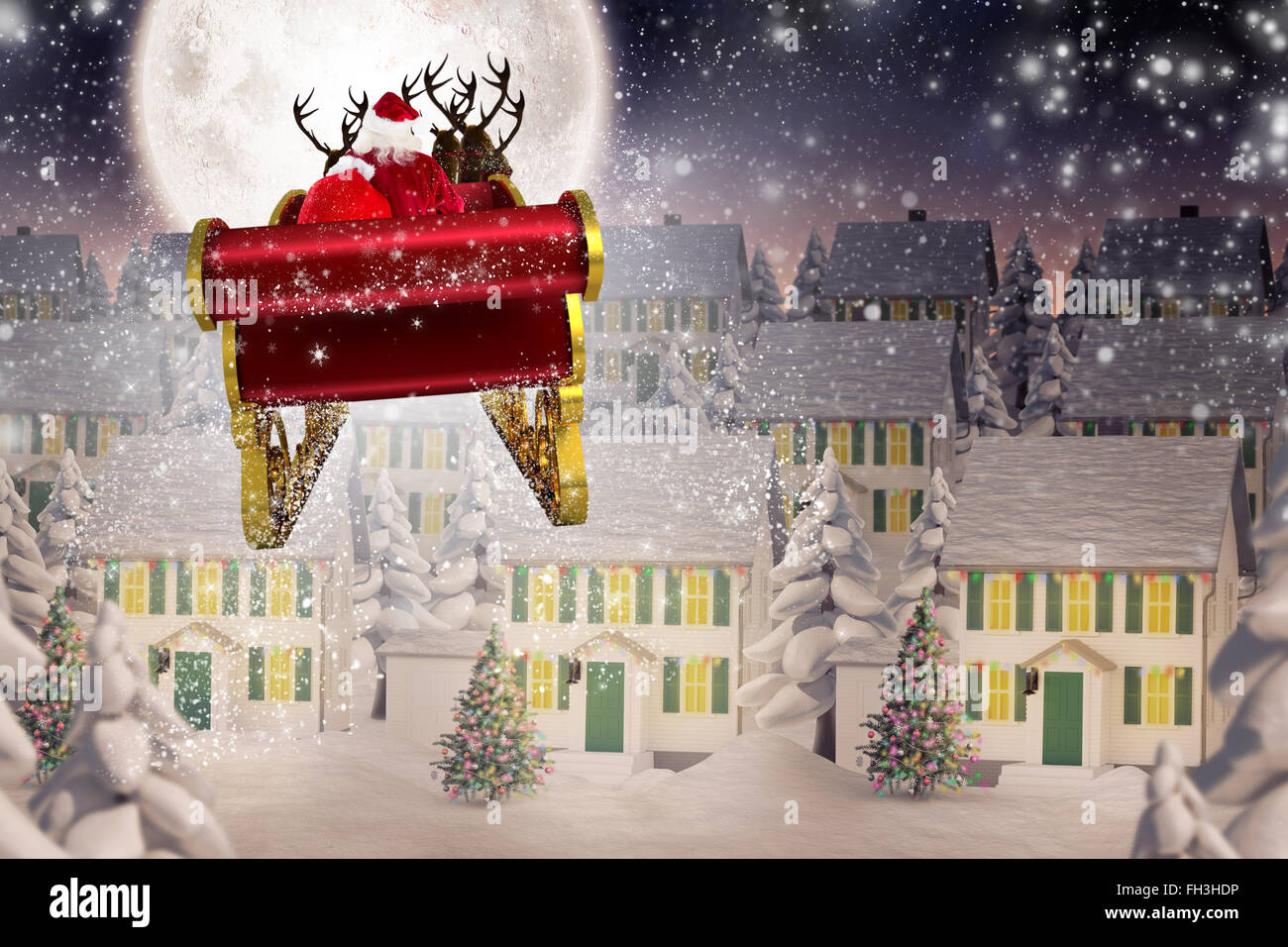Father christmas and sleigh hi-res stock photography and images - Alamy