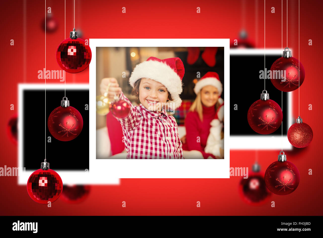Composite image of christmas photographs Stock Photo - Alamy