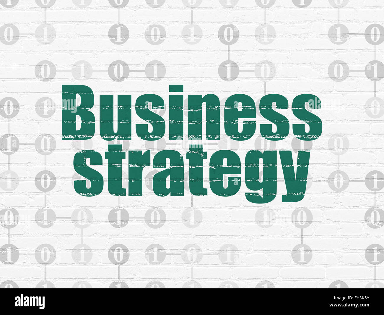 Business concept: Business Strategy on wall background Stock Photo - Alamy