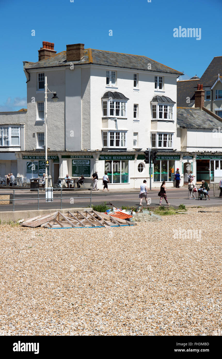 Bognor Regis, Front Building and Restaurant, Sussex, England Stock ...