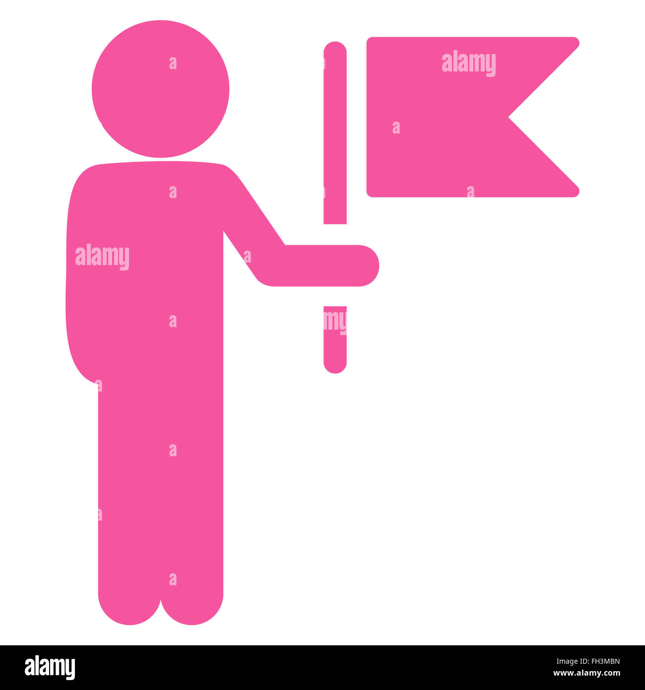 Male Commander Icon Stock Photo - Alamy