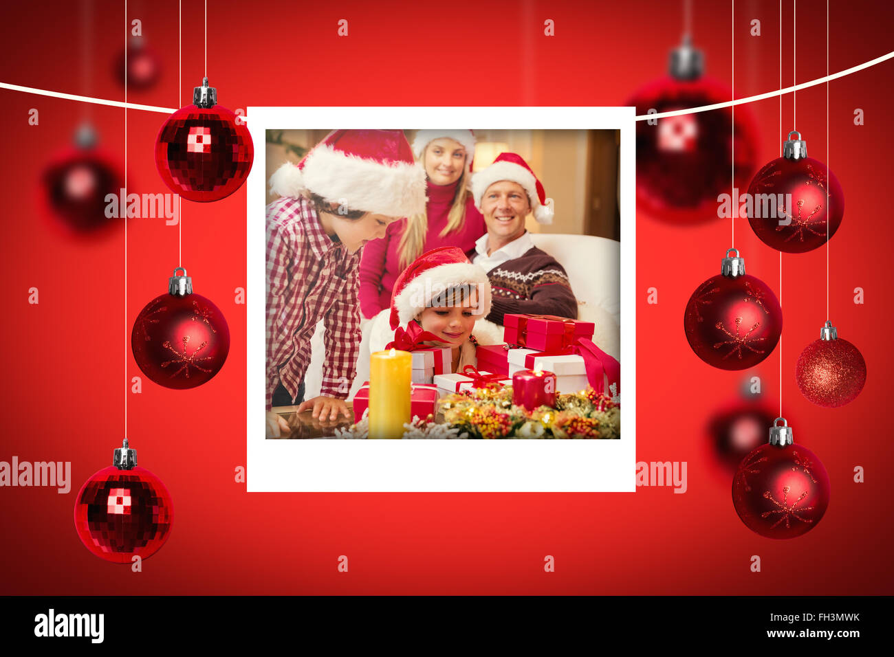 Composite image of christmas photographs Stock Photo - Alamy