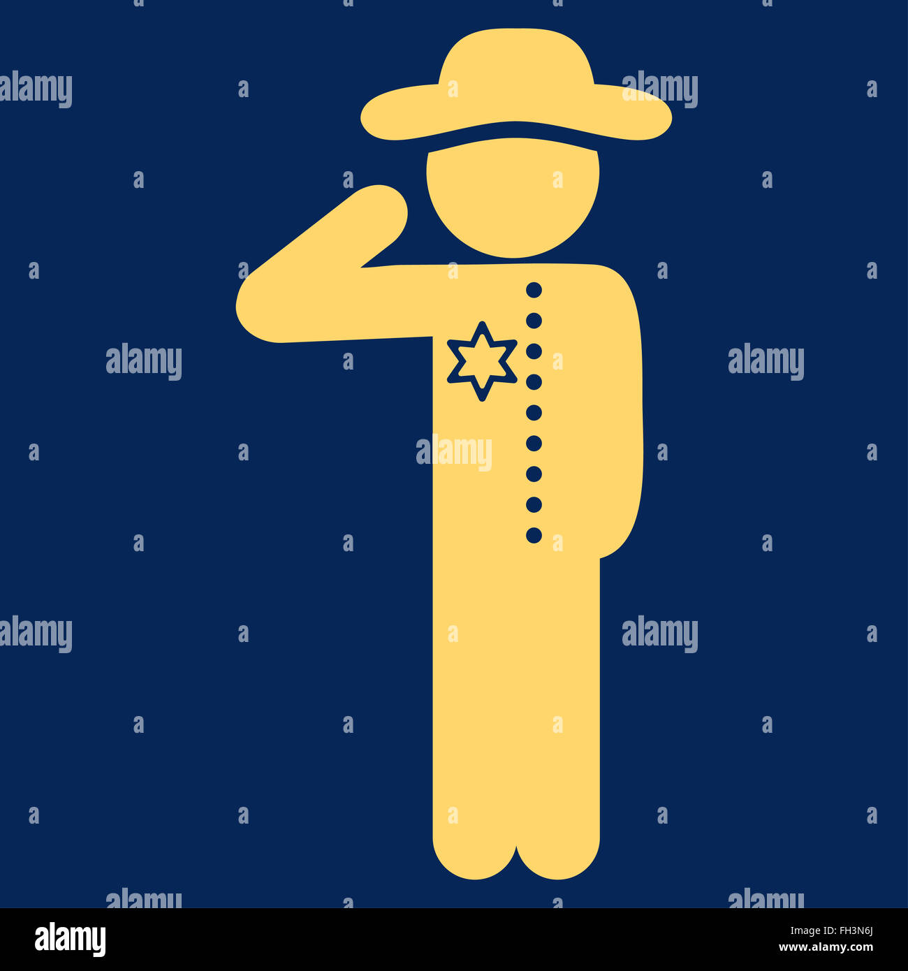 User Officer Icon Stock Photo - Alamy