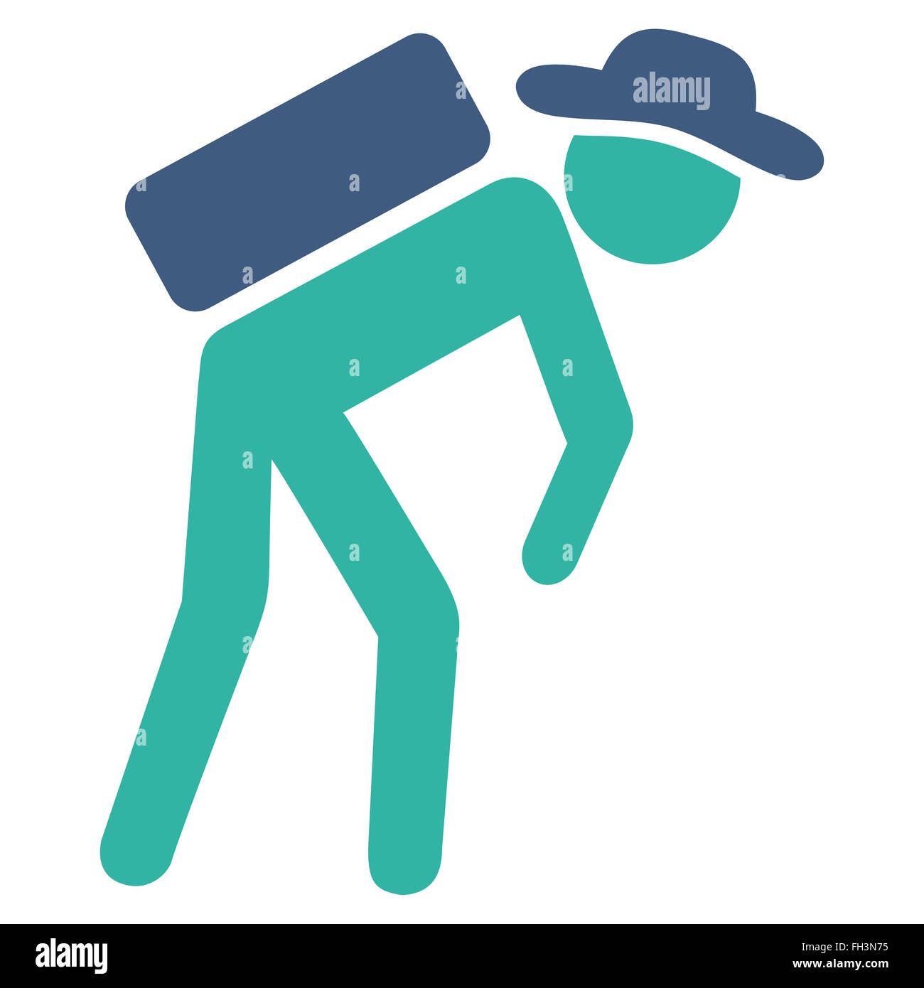 Human Figure Porter Icon Stock Photo - Alamy