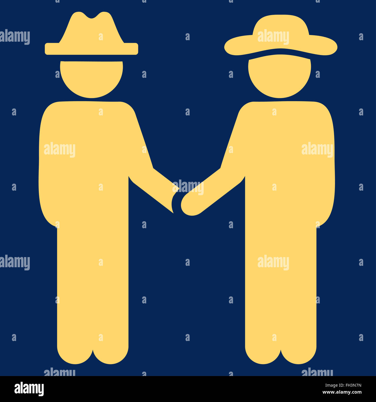 Man Handshake Icon Stock Photo - Alamy