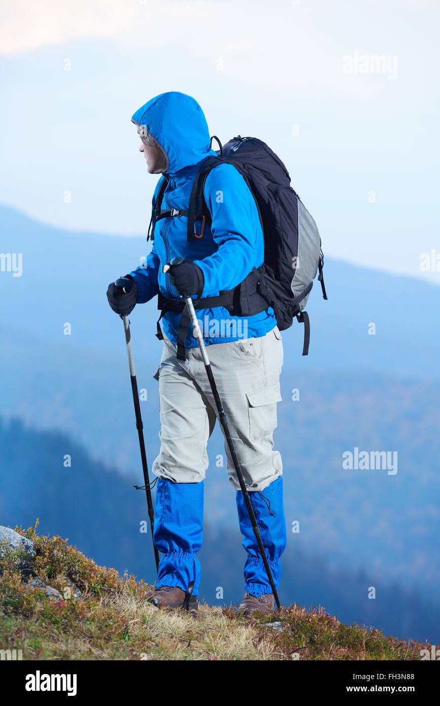Walking hiking man men male hi-res stock photography and images - Alamy