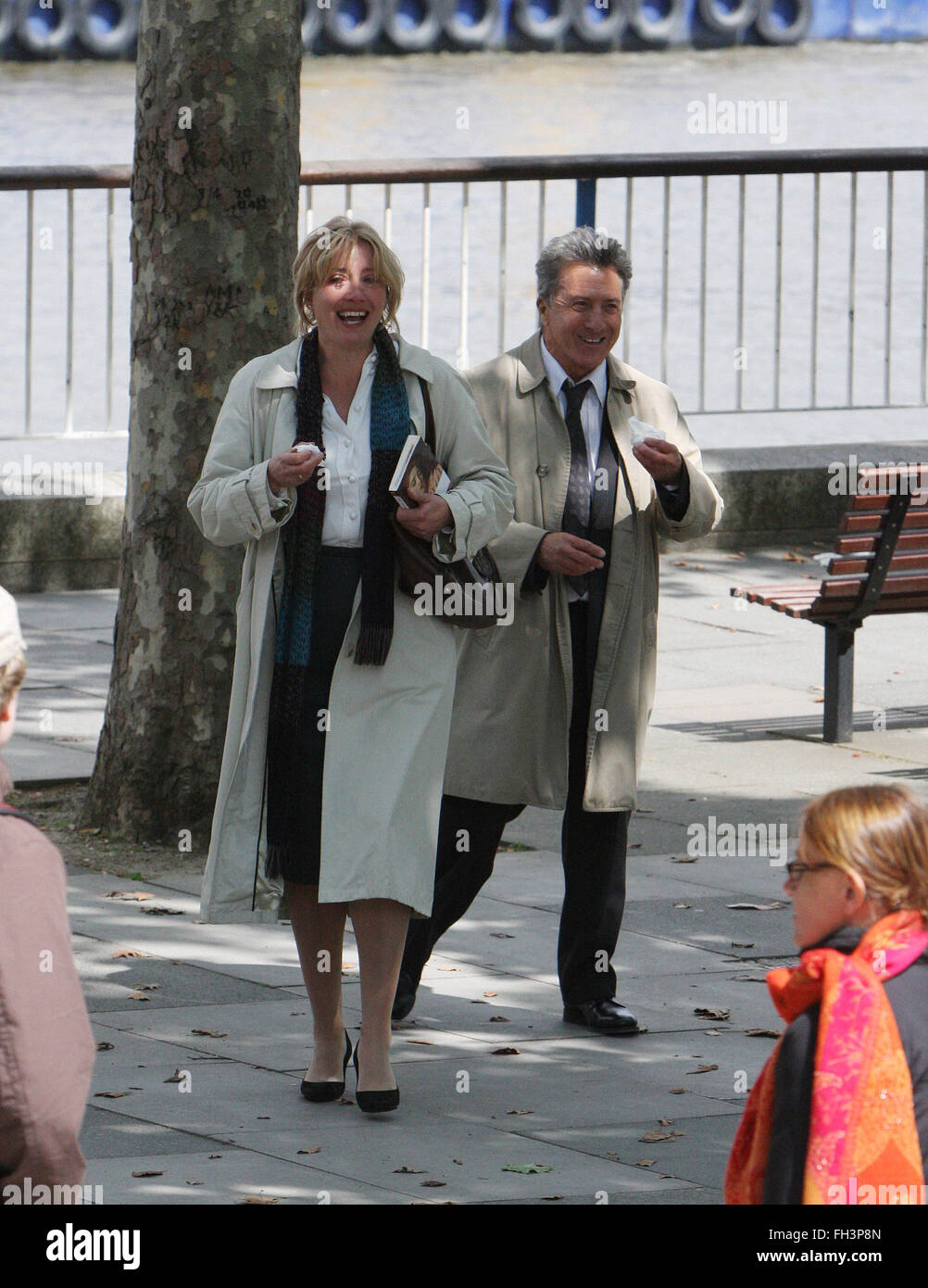 Emma Thompson, Dustin Hoffman, filming Last Chance Harvey London ...