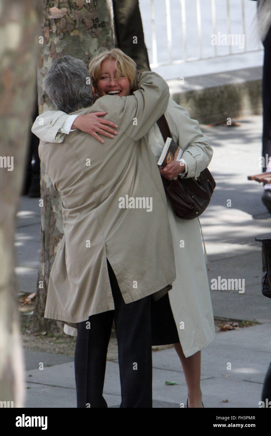 Emma Thompson, Dustin Hoffman, filming Last Chance Harvey London ...