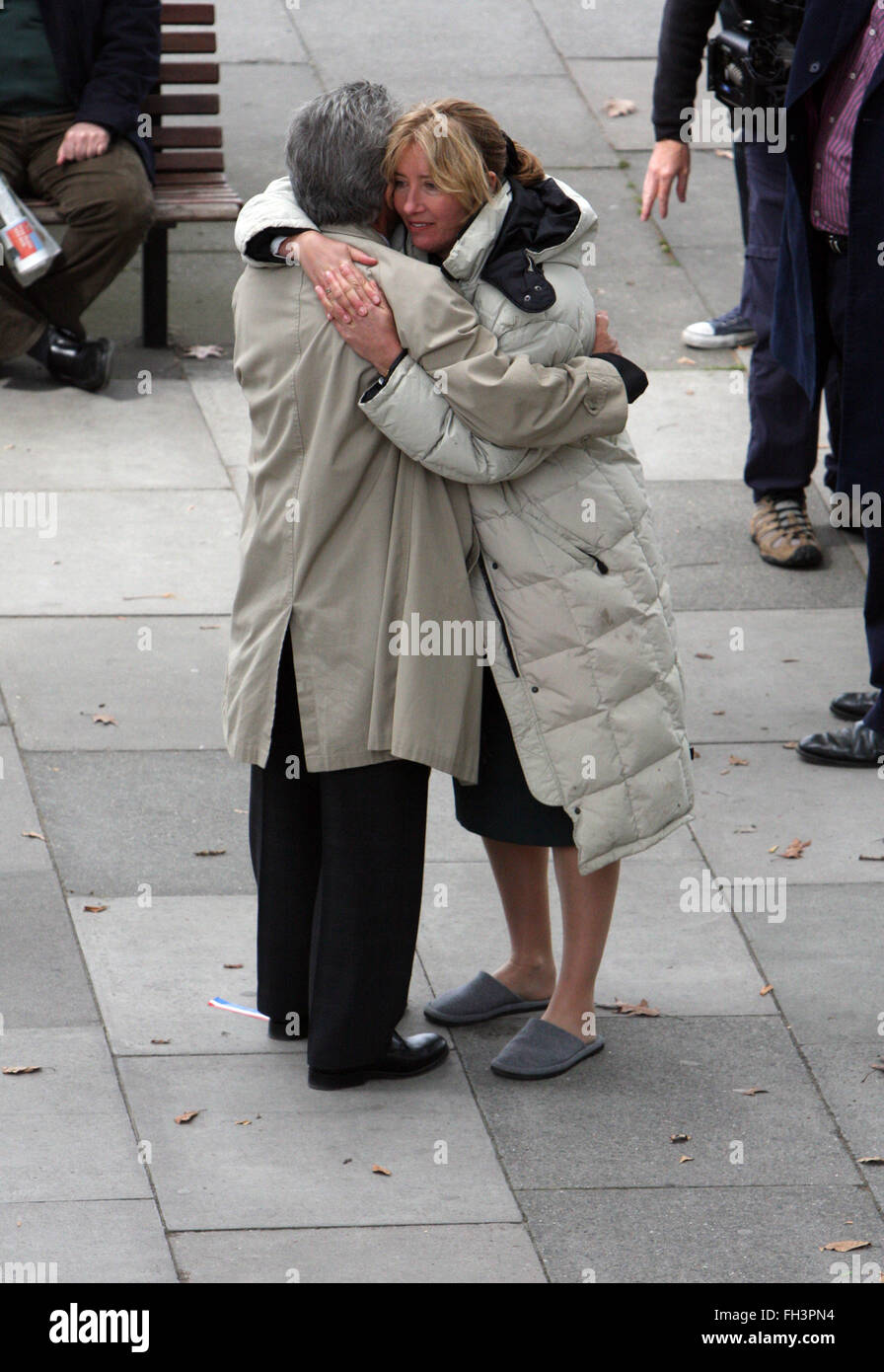 Emma Thompson, Dustin Hoffman, filming Last Chance Harvey London ...