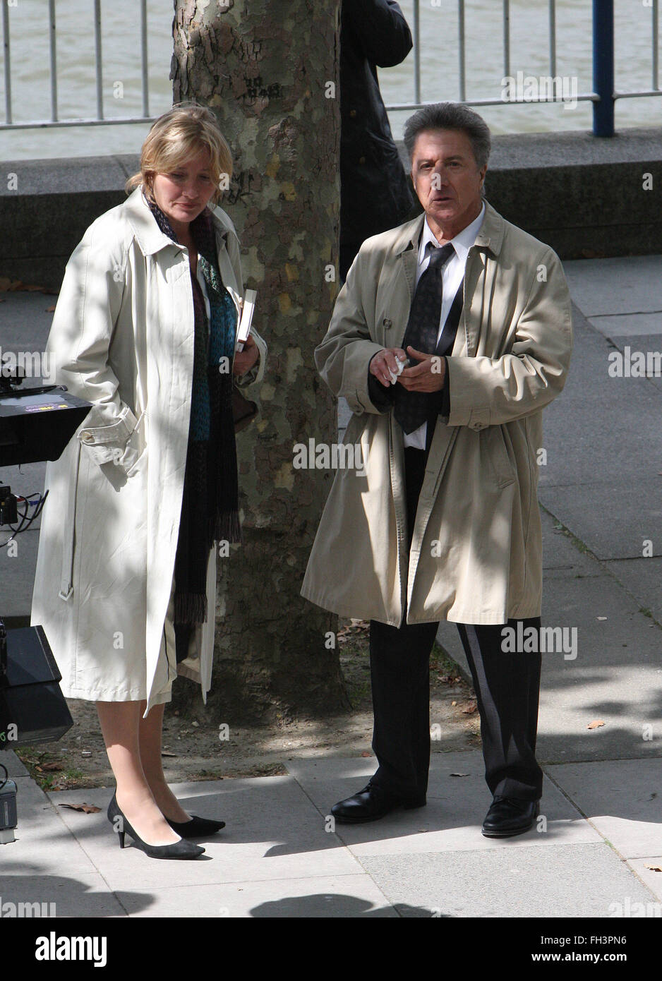 Emma Thompson, Dustin Hoffman, filming Last Chance Harvey London ...