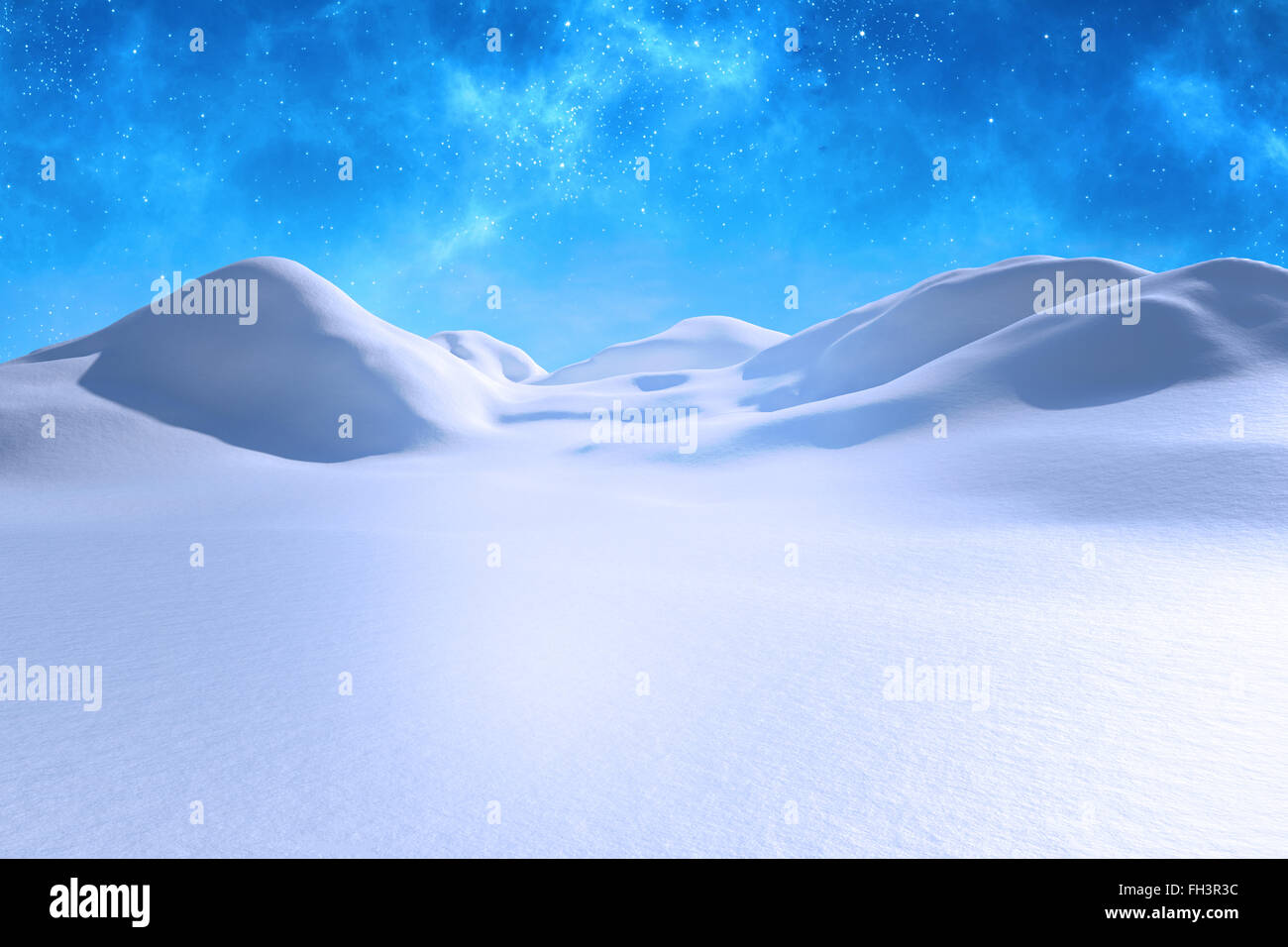 Winter snow scene Stock Photo - Alamy