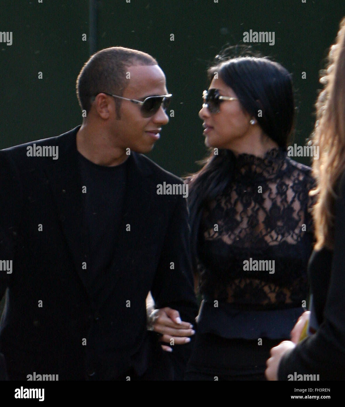 Nicole scherzinger lewis hamilton hi-res stock photography and images ...