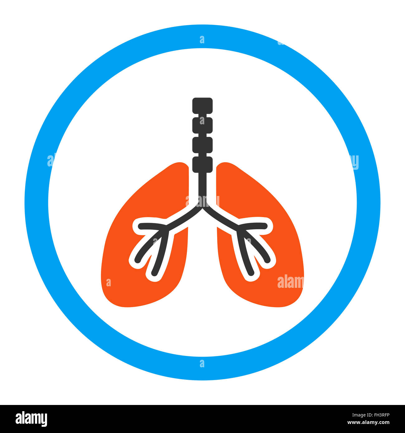 Breathe System Rounded Glyph Icon Stock Photo - Alamy