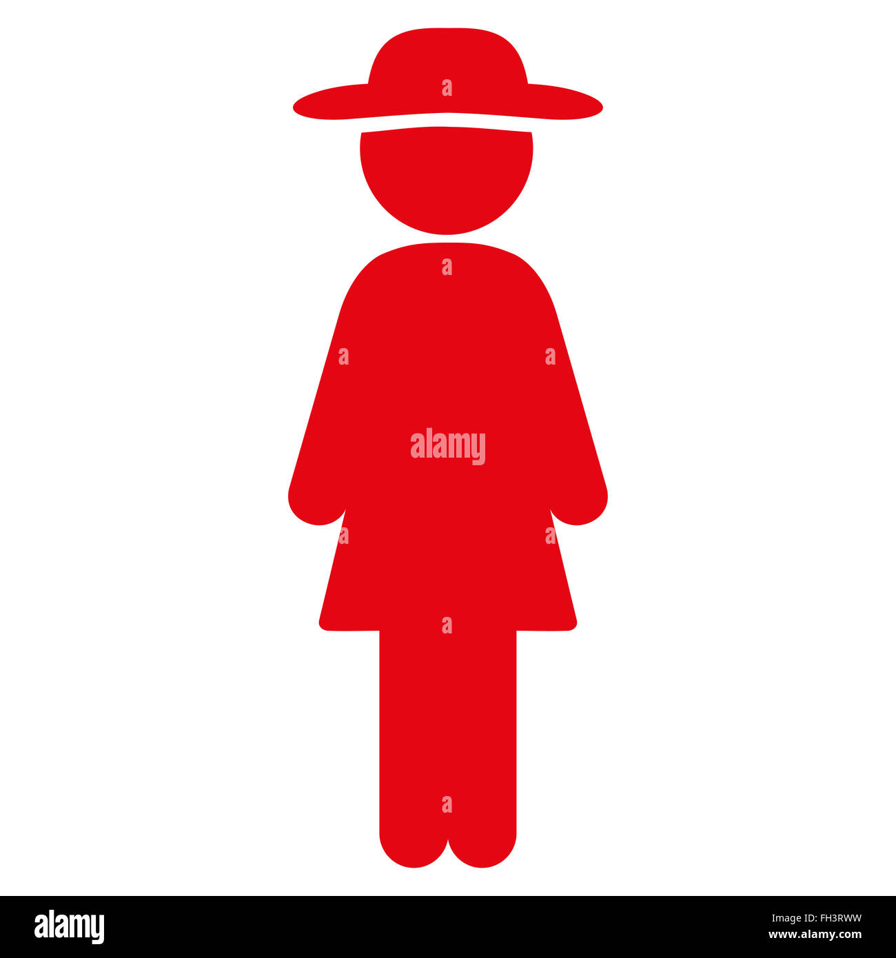 Standing Lady Icon Stock Photo - Alamy