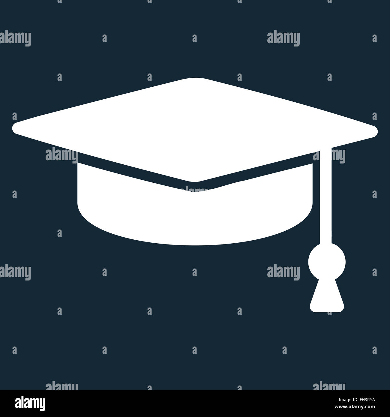 Graduation Cap Icon Stock Photo - Alamy