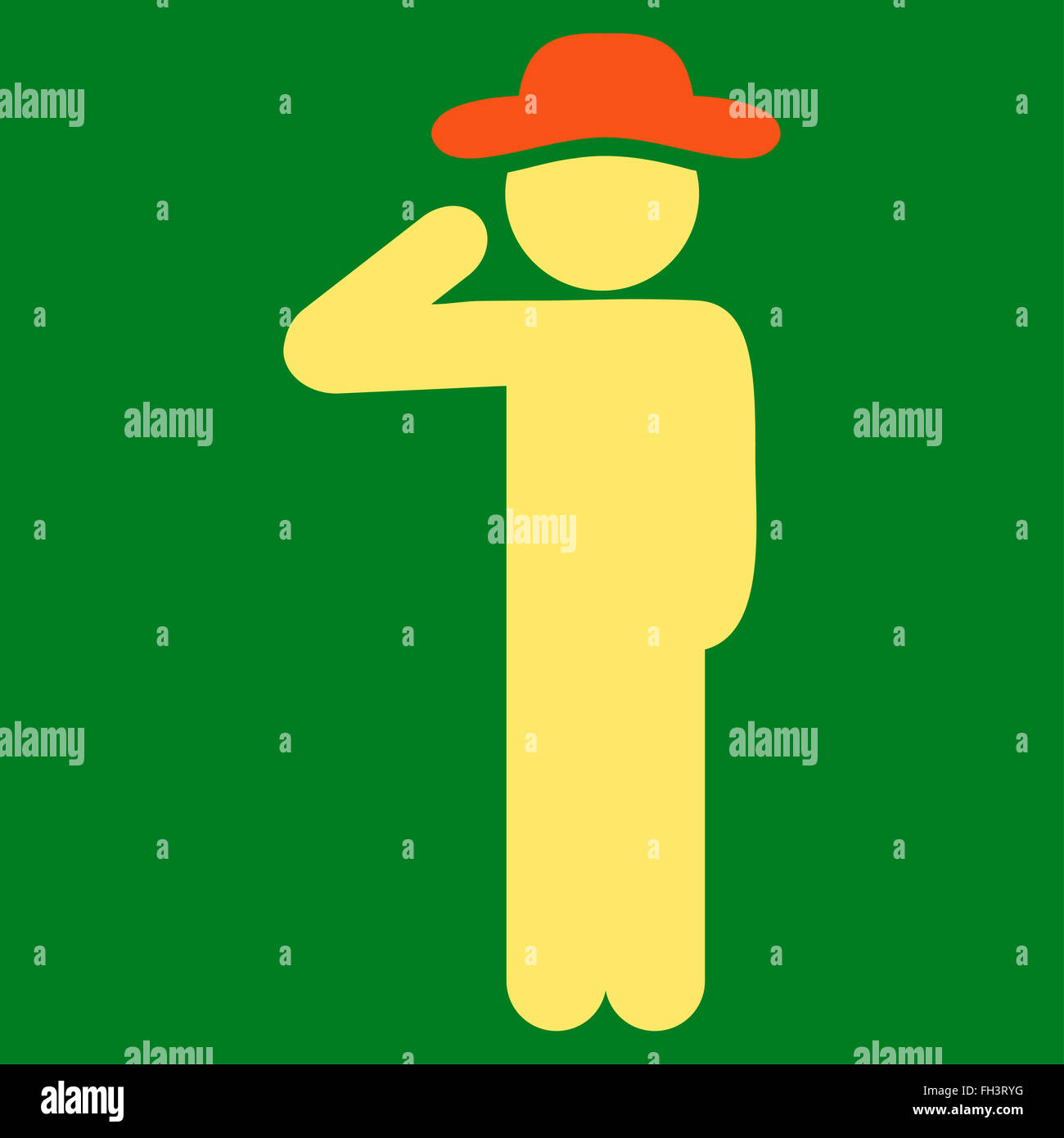 Human Salute Icon Stock Photo - Alamy