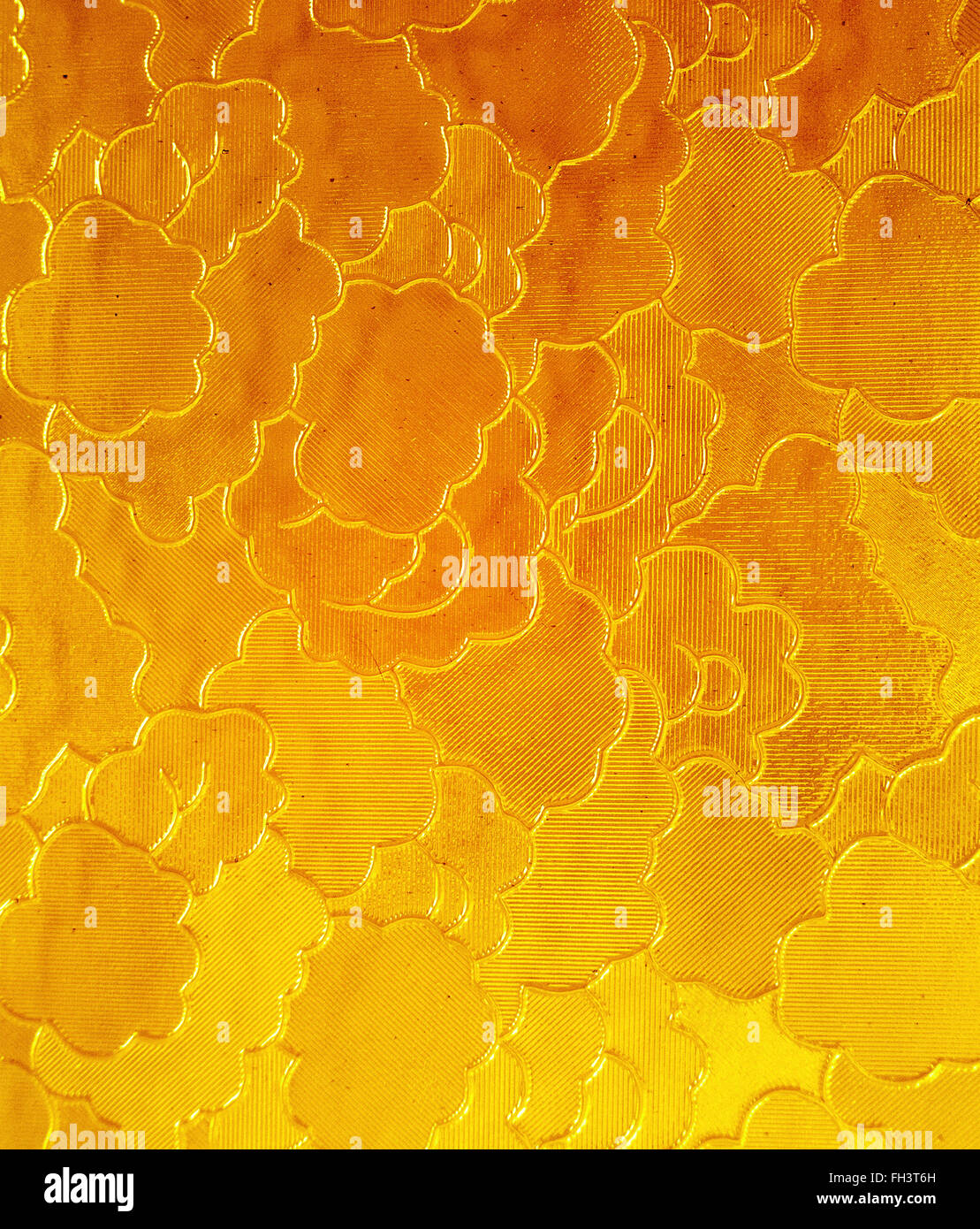 oak leaf floral patterned glass Stock Photo - Alamy