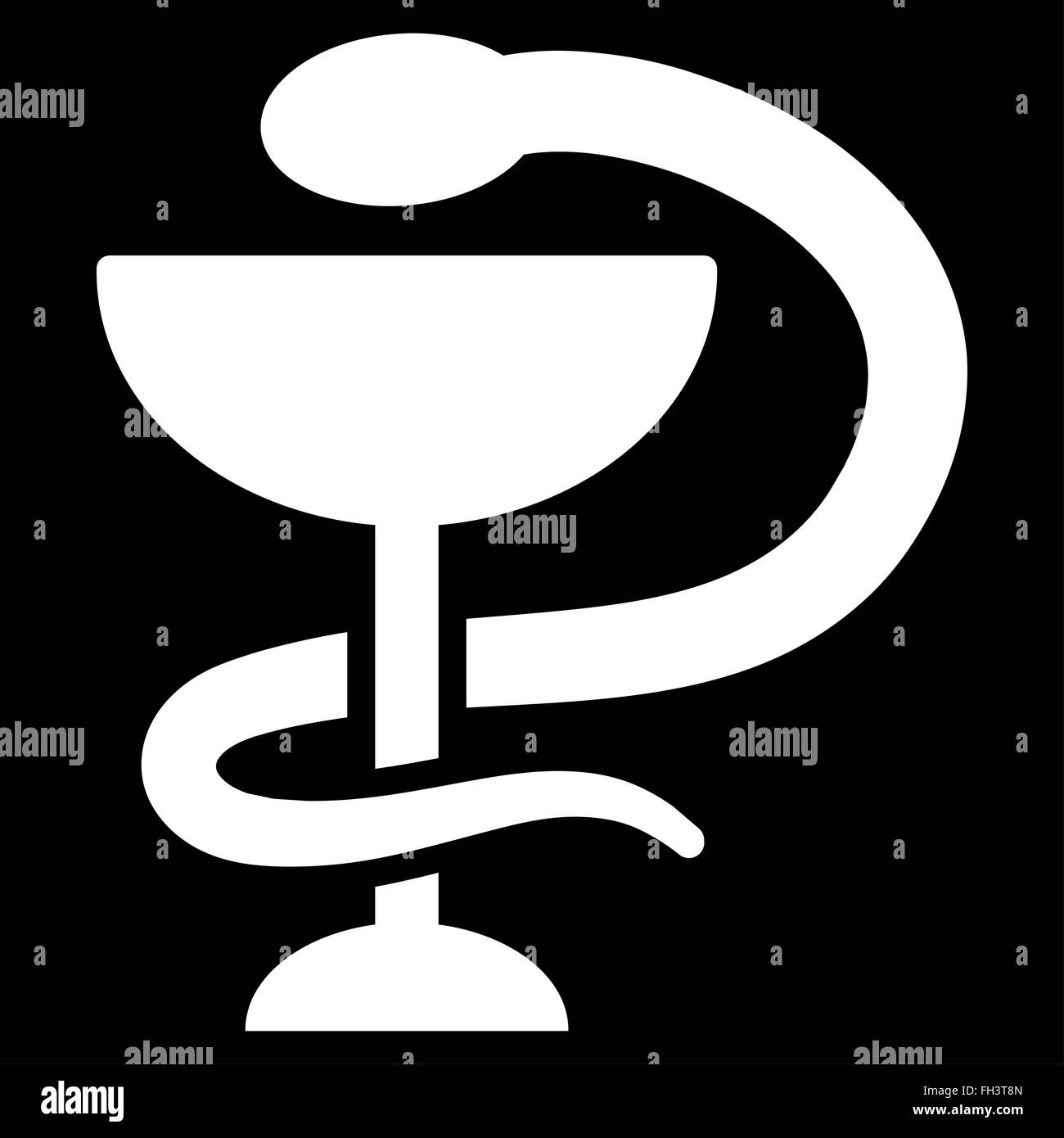 Snake Cup Icon Stock Photo - Alamy
