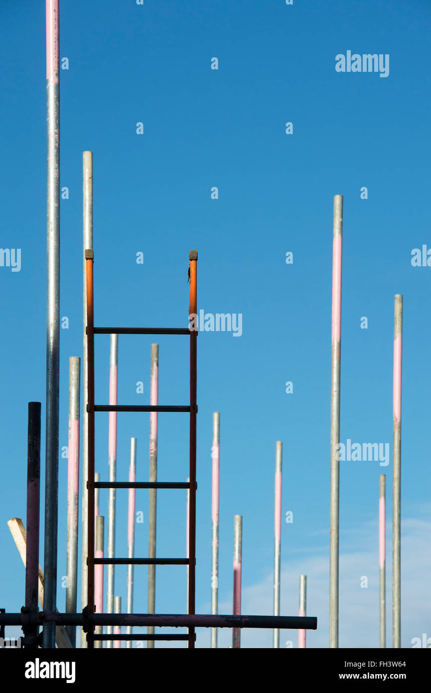 Blue ladders hi-res stock photography and images - Alamy