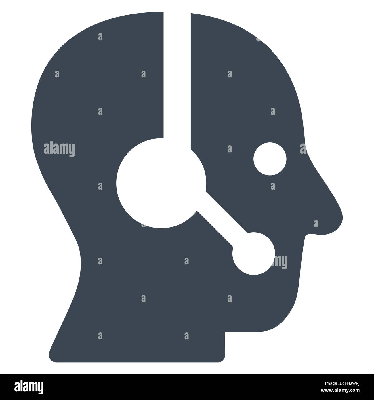 Operator Flat Icon Stock Photo - Alamy