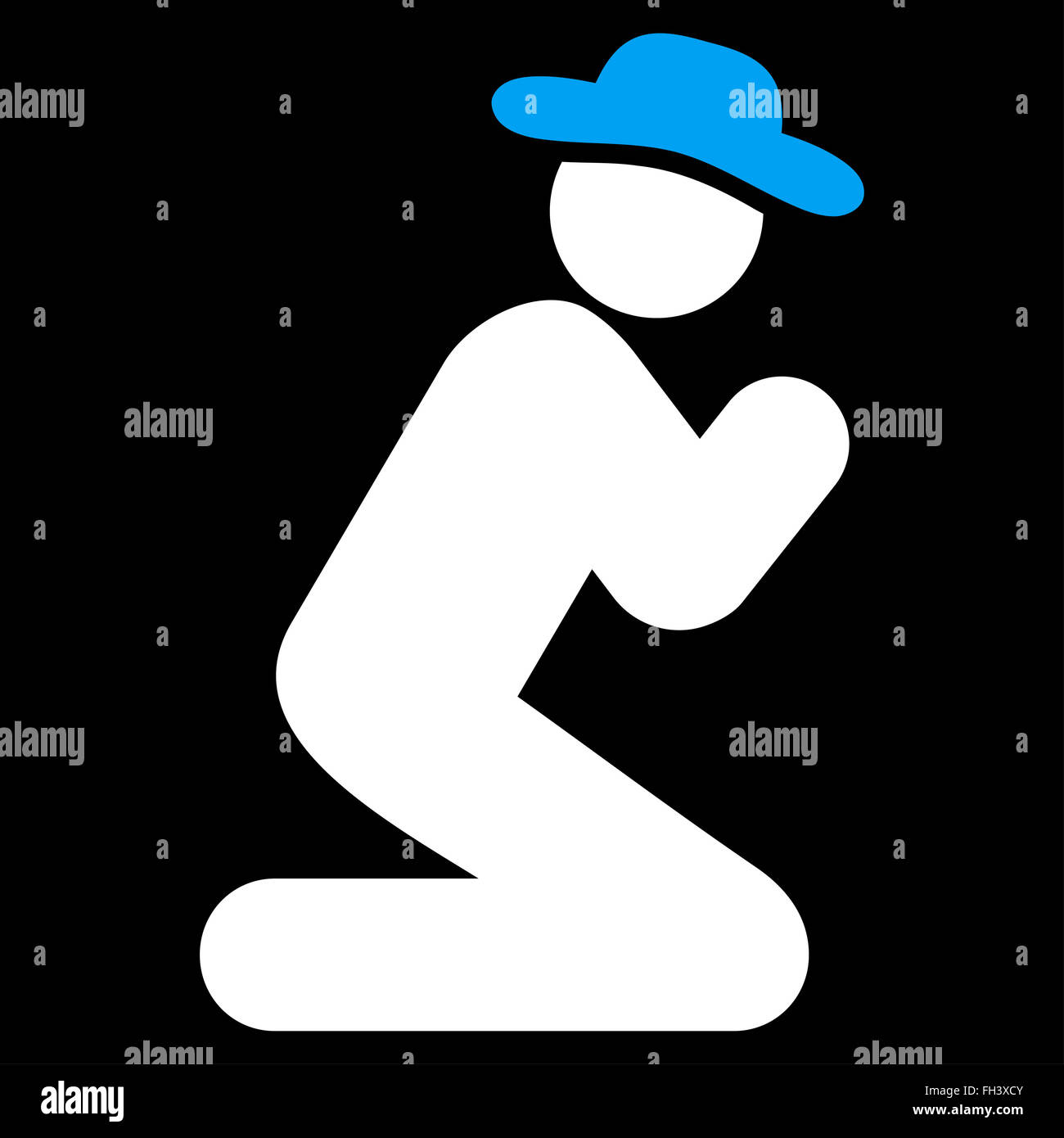 Human Figure Pray Icon Stock Photo - Alamy