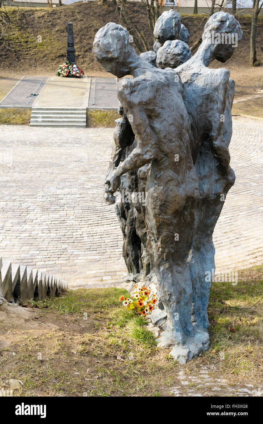 The 'Pit' holocaust memorial, Minsk, Belarus commemorates the murder of ...