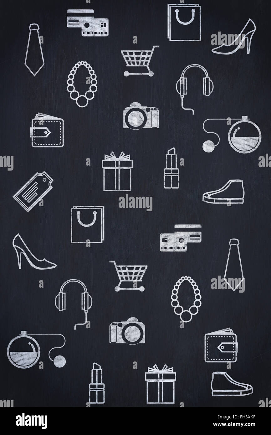 A Shopping pattern of different items Stock Photo - Alamy