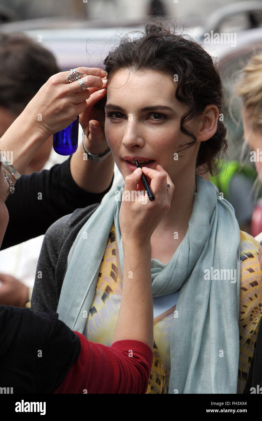 Liane Balaban Filming on Location of Abroad in Londons Pall Mall ...