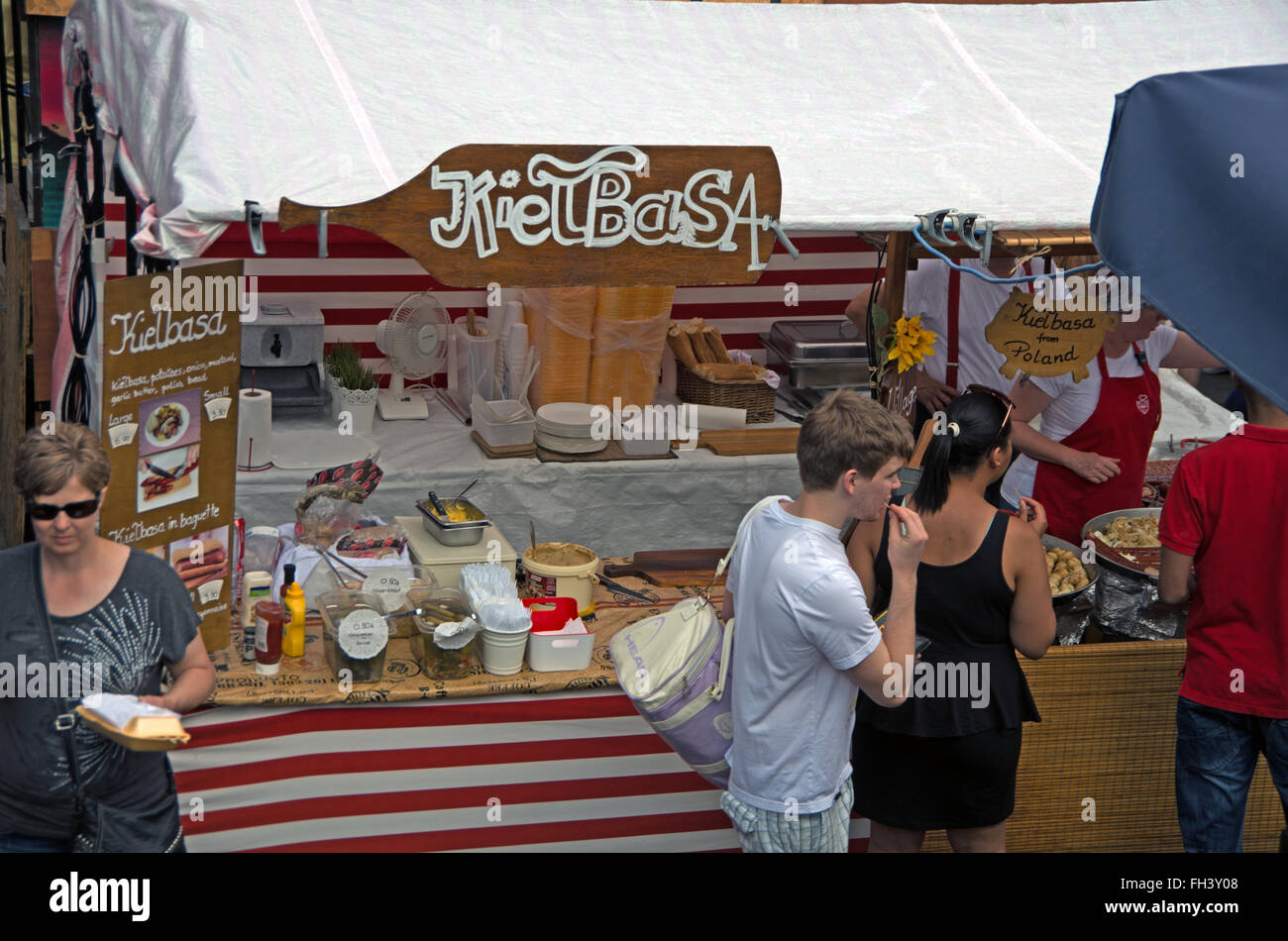 Camden Market, Food Stall, London Stock Photo - Alamy