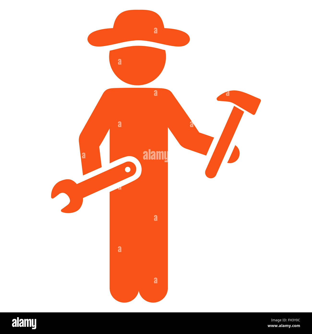 Human Figure Serviceman Icon Stock Photo - Alamy