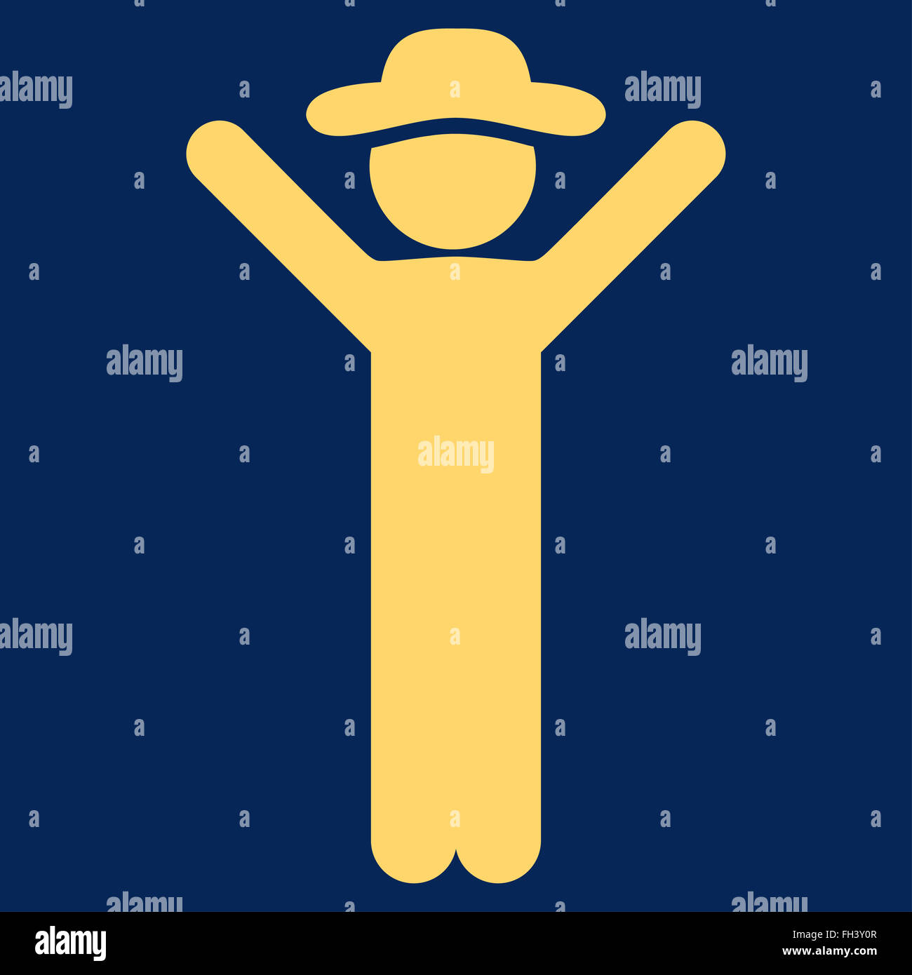 Happy Fellow Icon Stock Photo - Alamy