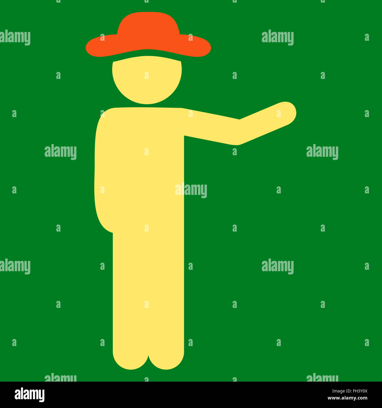 Man Show Icon Stock Photo - Alamy