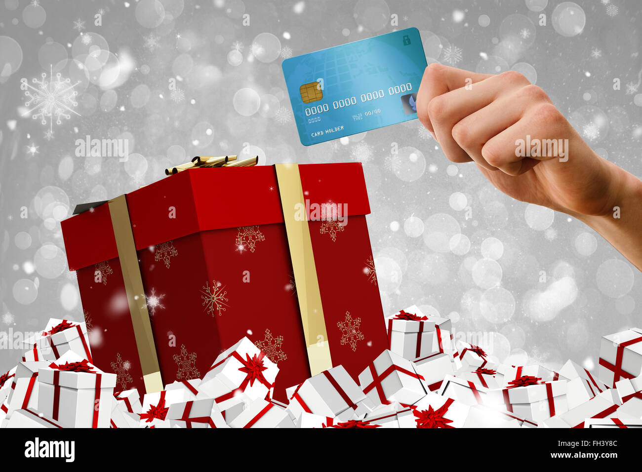 Composite image of world credit card Stock Photo - Alamy