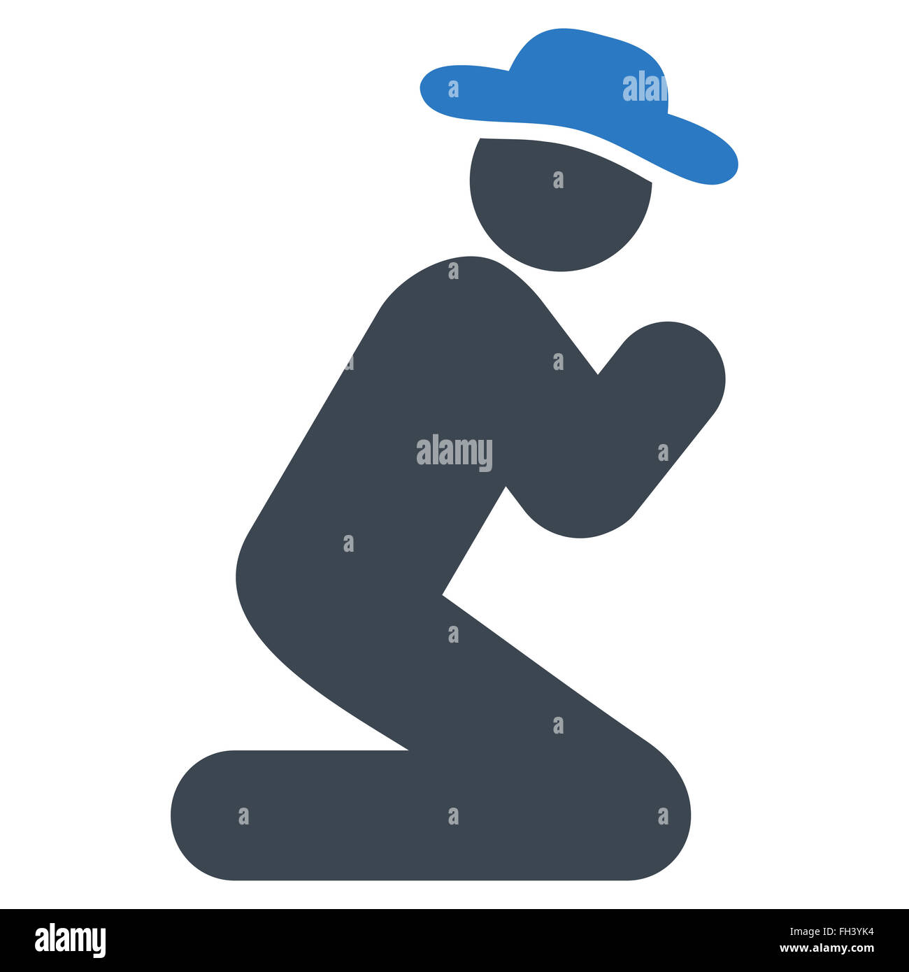 Human Pray Icon Stock Photo - Alamy