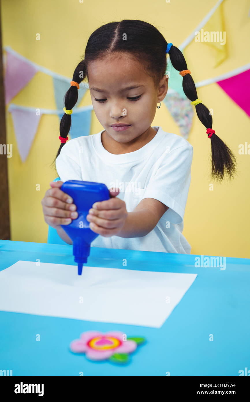 Child glue hi-res stock photography and images - Alamy