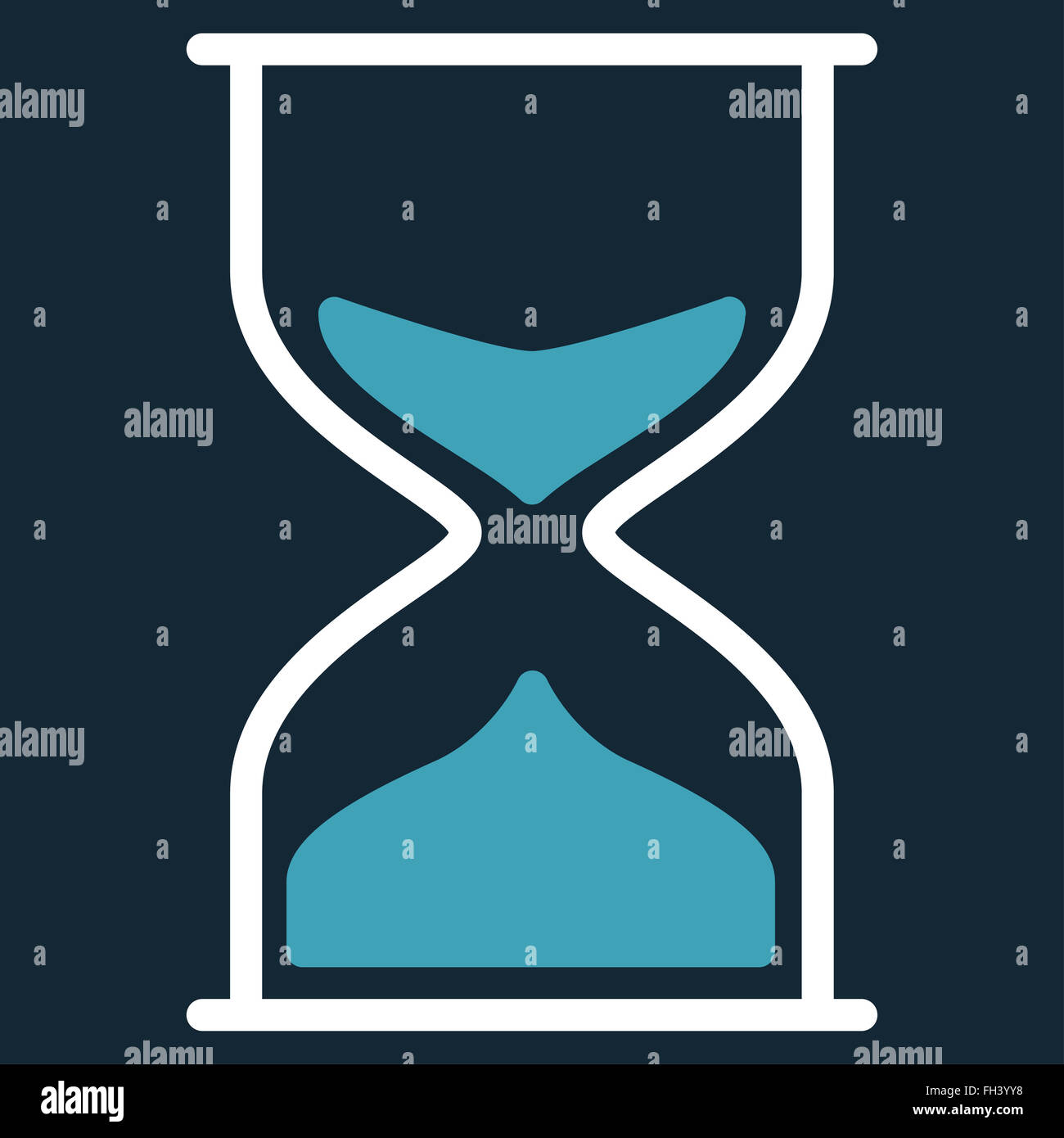 White hourglass loading clock hi-res stock photography and images - Alamy
