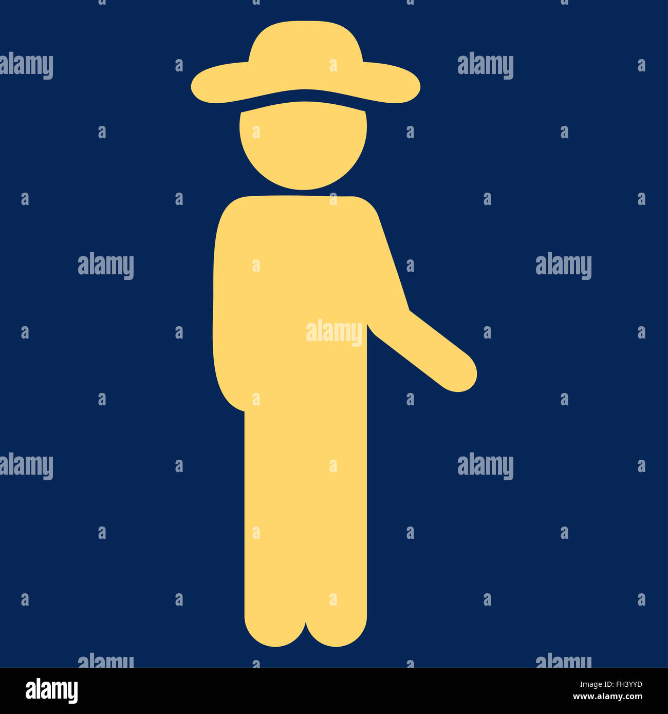 Person Idler Icon Stock Photo - Alamy