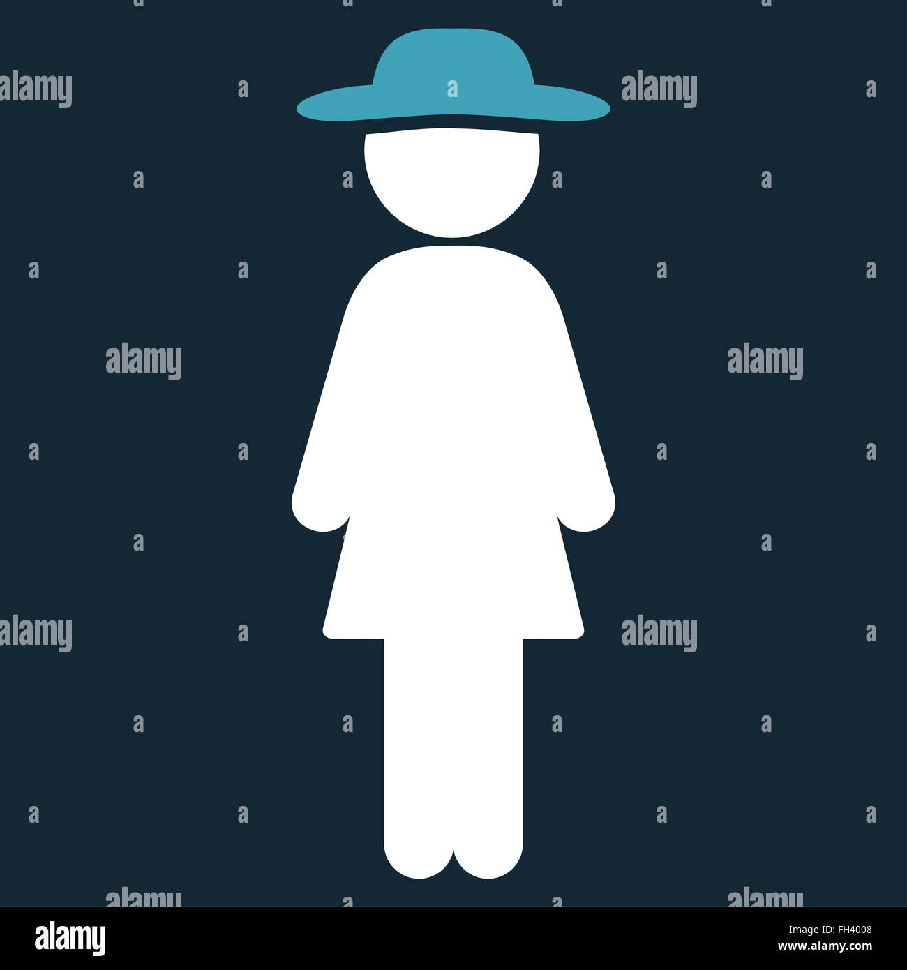 Standing Lady Icon Stock Photo - Alamy