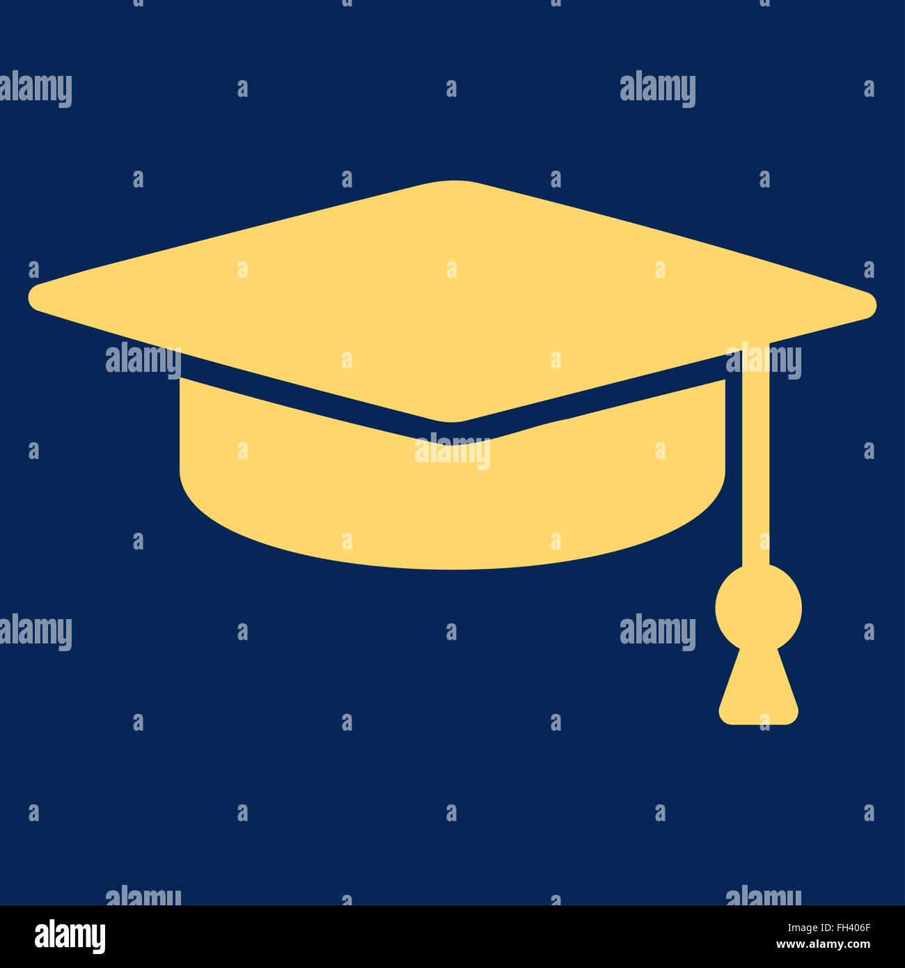Graduation Cap Icon Stock Photo - Alamy