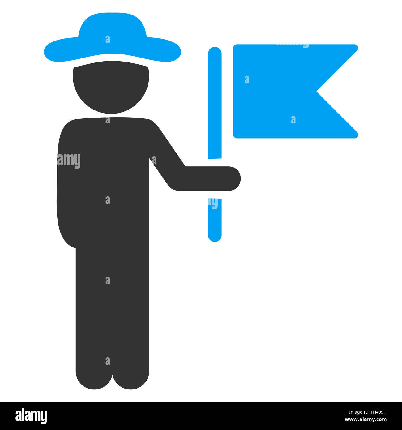 Male Commander Icon Stock Photo - Alamy