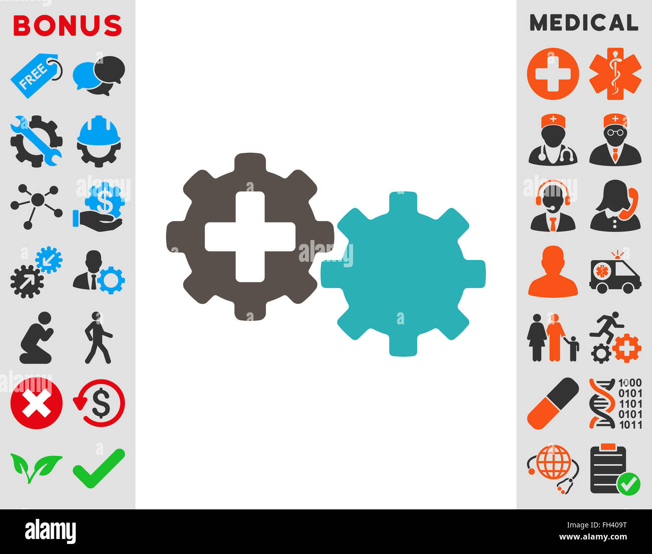 Medical Process Icon Stock Photo - Alamy