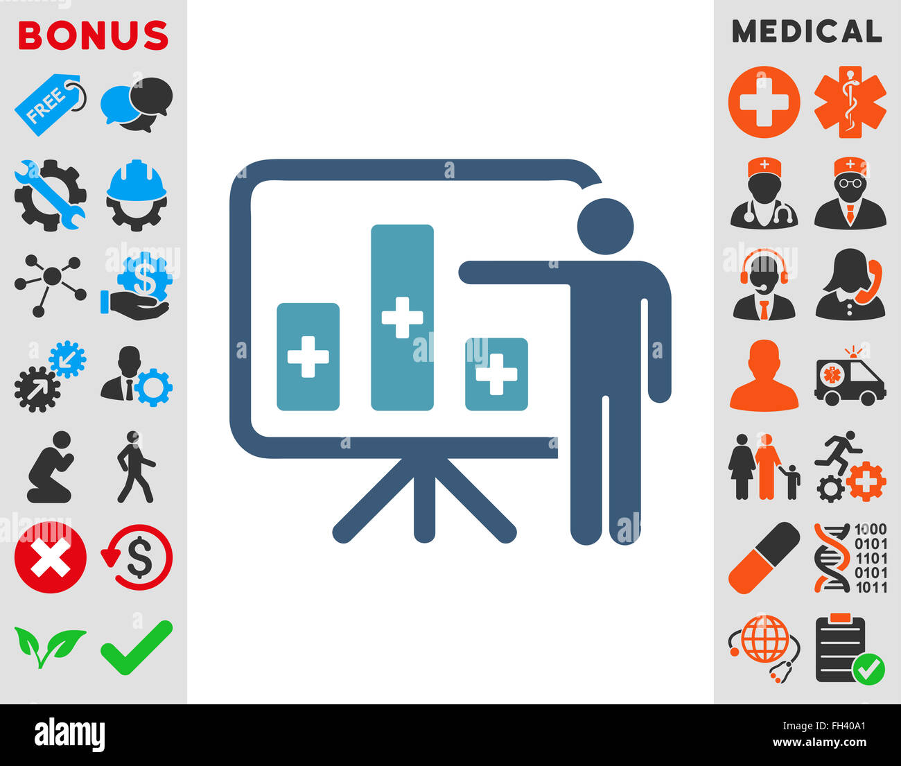 Medical Public Report Icon Stock Photo - Alamy