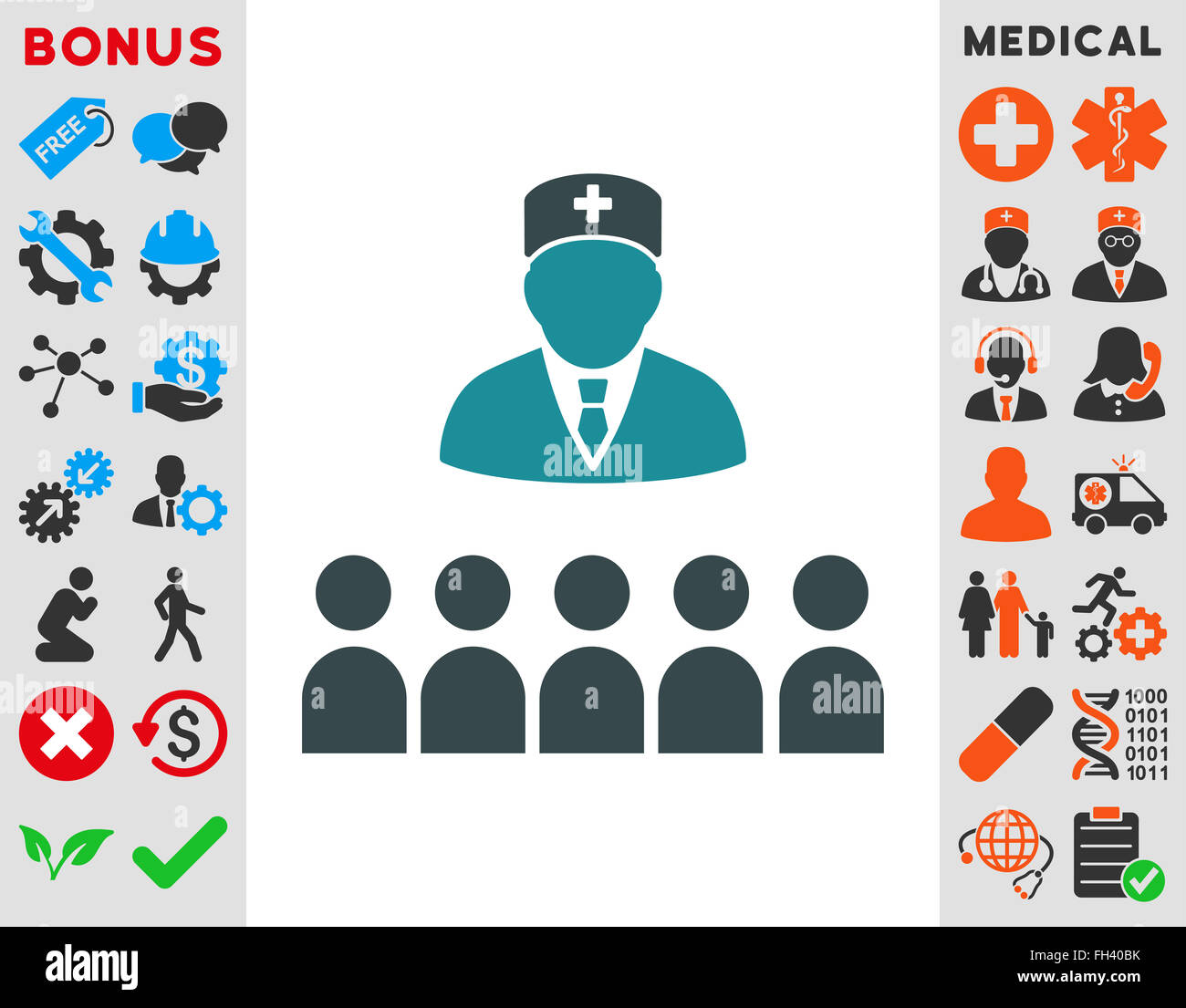 Medical Class Icon Stock Photo - Alamy